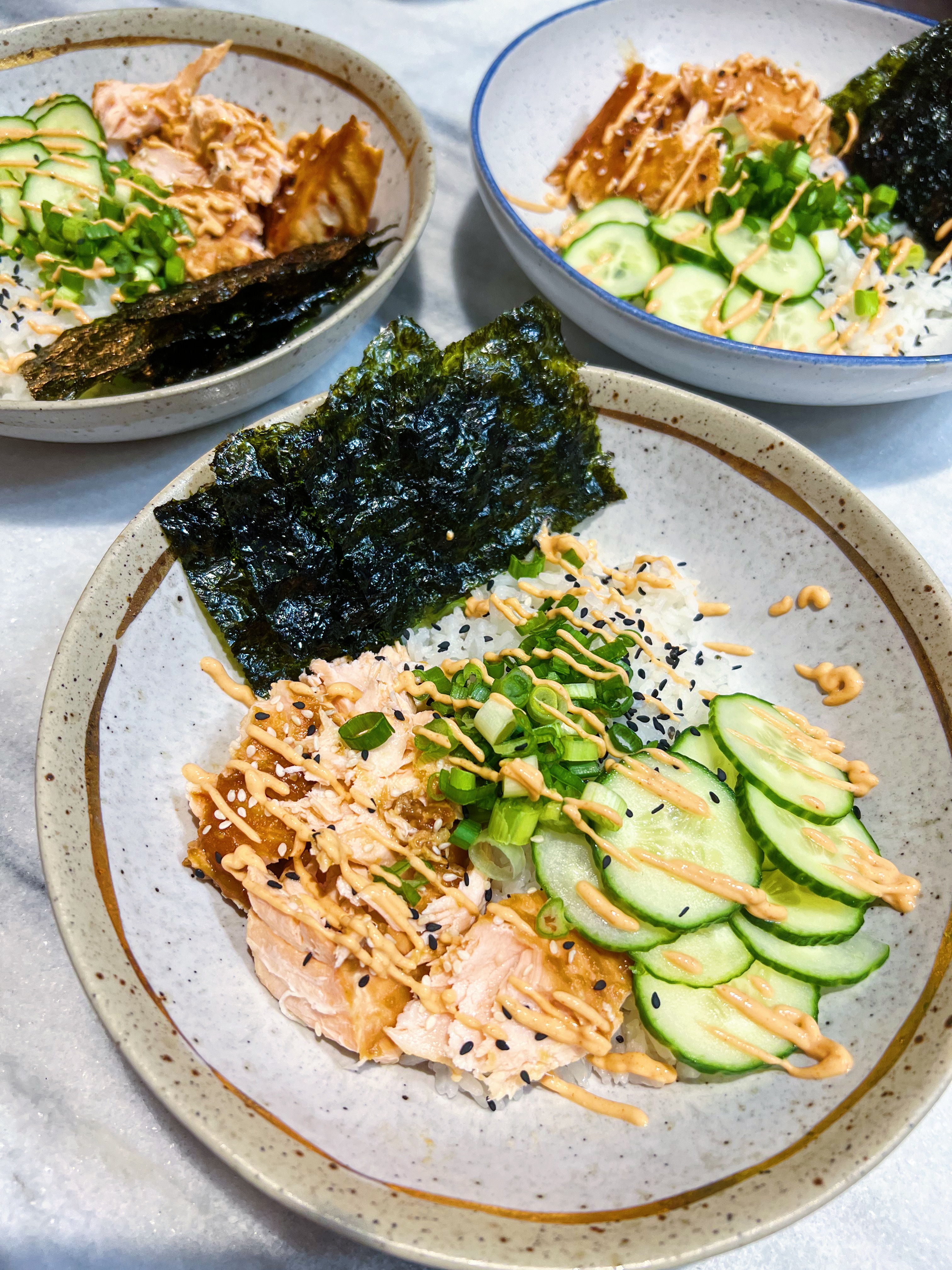 Miso Glazed Salmon Rice Bowls – Aly Eats Food